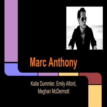 Marc anthony | PPTX