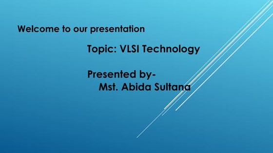 Introduction to VLSI Design | PPT