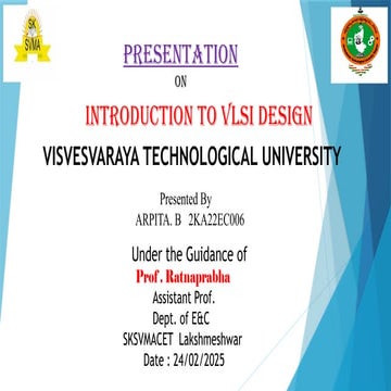 VLSI Design ppt.pptx which explains the importance | PPT