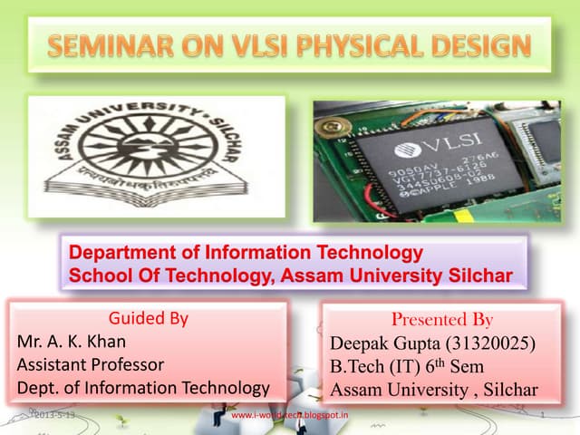 ASIC Design Flow | Physical Design | VLSI | PPTX