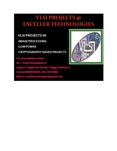 Ieee 2014 Vlsi Projects With Simulation Docx Computer Software And Applications Computing