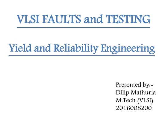 Vlsi Testing Techniques Ppt 