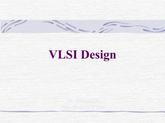 All About VLSI In PPT | PPT