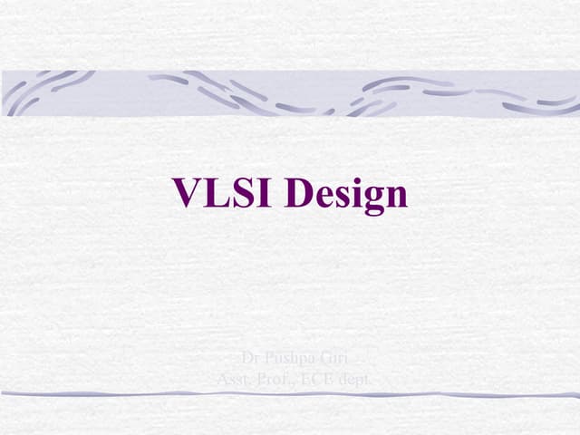 Introduction to VLSI Design | PDF