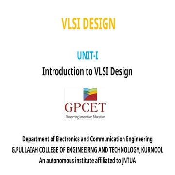 Introduction to VLSI Design | PDF