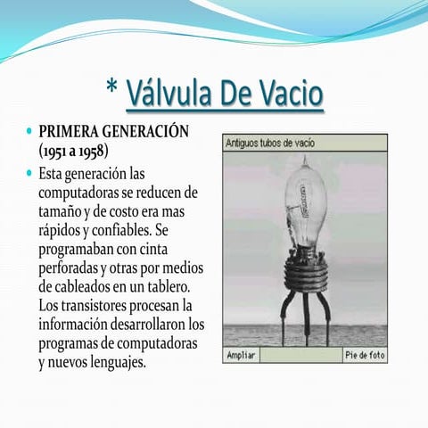 generaciones de la pc | PPTX | Computing | Technology & Computing