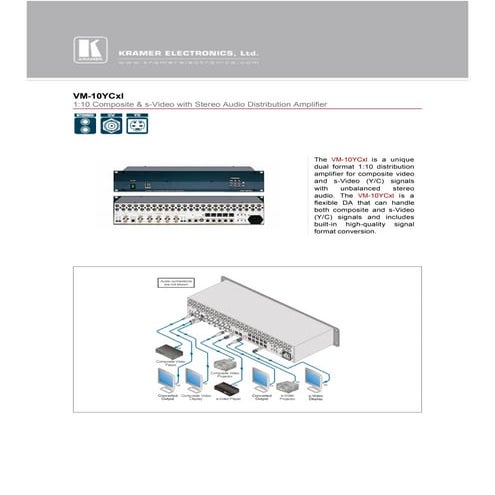 Kramer VM-10YCxl | PDF