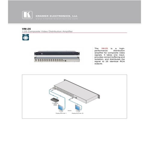 Kramer VM-25 | PDF