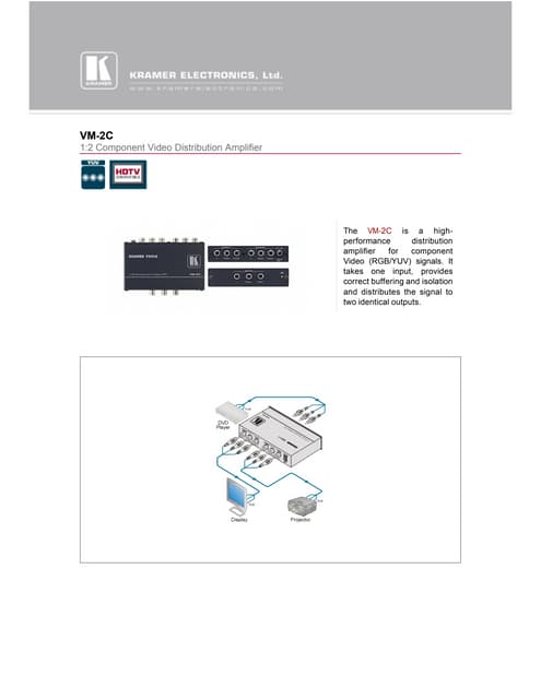 Kramer VS-33-VXL | PDF
