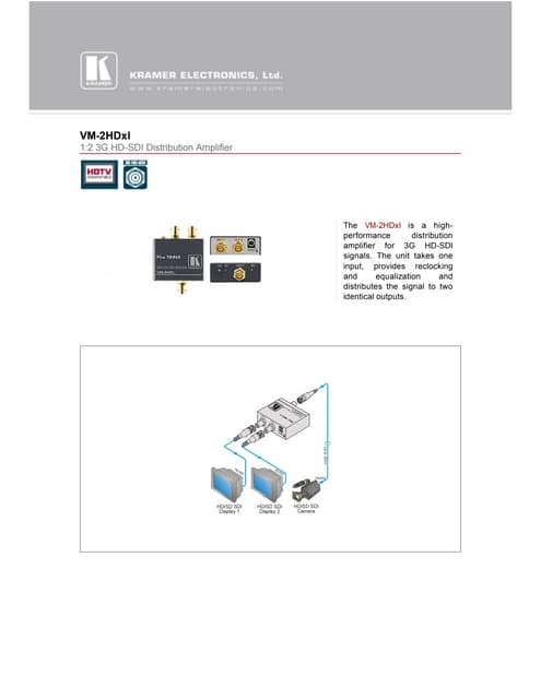 Kramer VP-300T | PDF