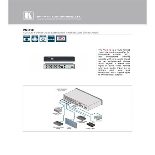 Kramer VM-312 | PDF