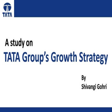 Tata Group's Growth Strategy | PPTX