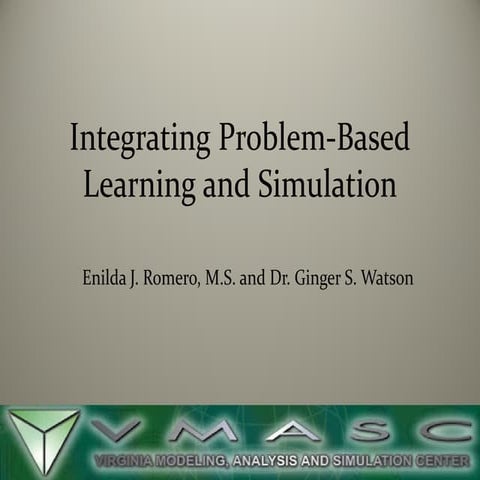 Integrating Problem-Based Learning and Simulation | PDF