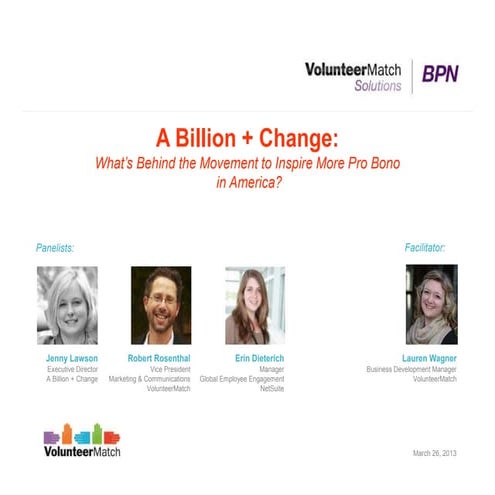 Pro bono marketing | PPTX
