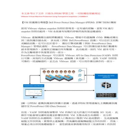 【VM保護備份專題】Dell Power Protect Data Manager (PPDM) 詳解TSDM機制 | DOCX