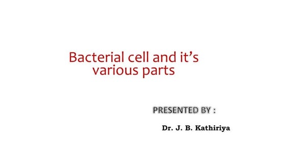 Parts of cell and their functions | PPT