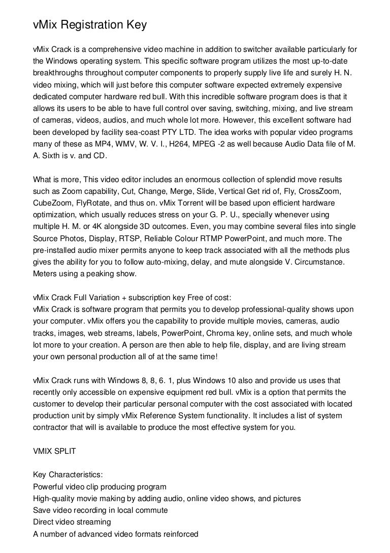 Vmix computer specs - psawehot