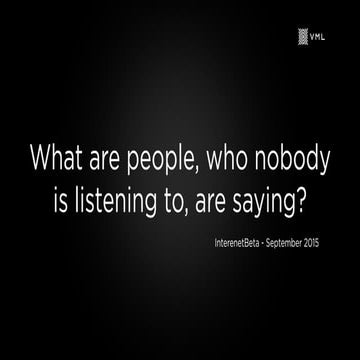 What are people, who nobody is listening to, saying? | PDF