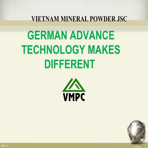 Vmpc Calcium Carbonate from Germany machine | PPT