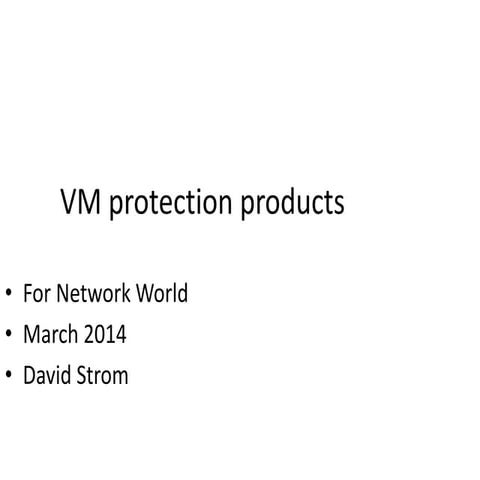 Virtual machine security products | PPT