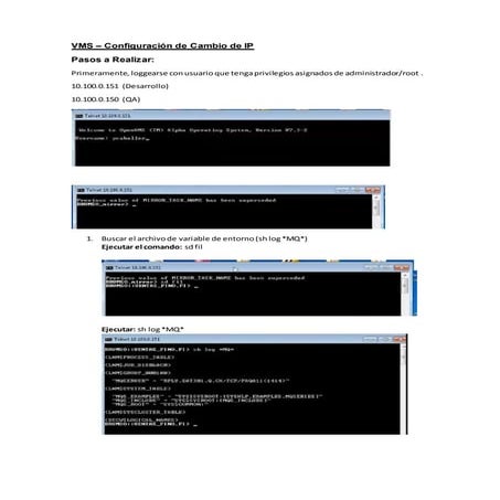 VMS cambio IP | DOCX