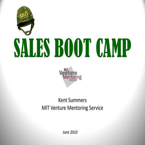 MIT Sales Bootcamp II | PPTX