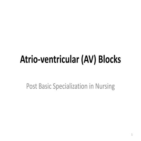 Heart blocks slide for pharmacy and study | PPT