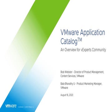 VMware Application Catalog - Overview for vExperts[35].pdf