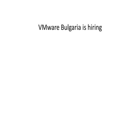 VMware Bulgaria | PPTX