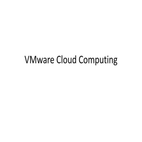 VMware Cloud | PPT