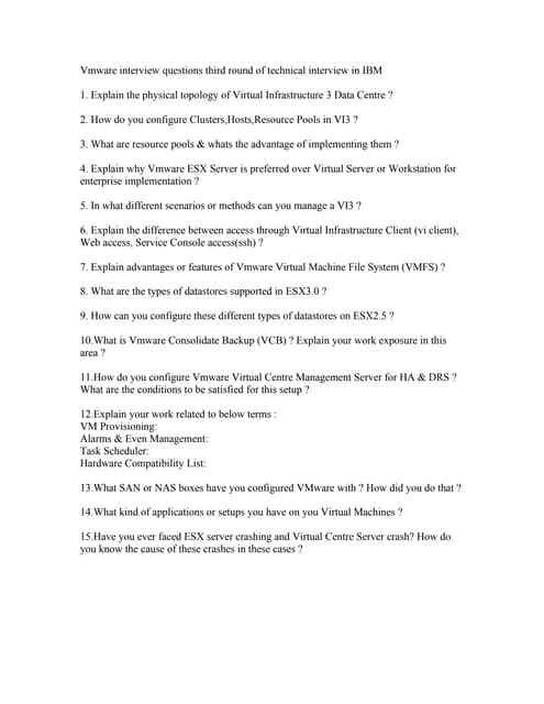 30 important-virtualization-vmware-interview-questions-with-answers | PDF | Operating Systems ...