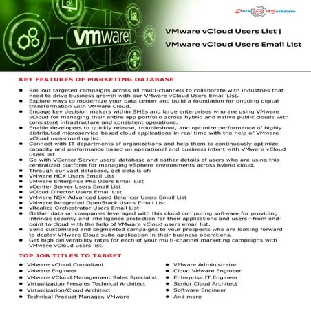 VMware Users Email List | PDF | Cloud Computing | Internet