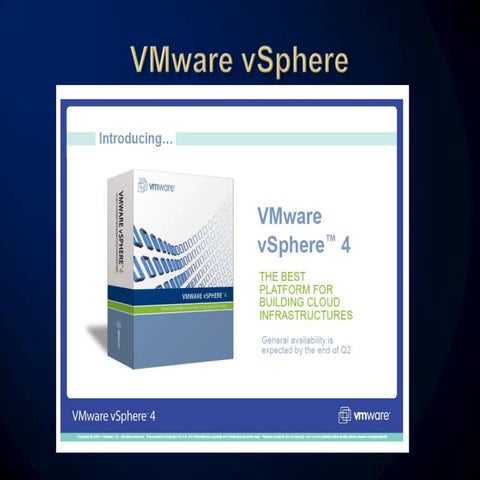 VMware vSphere | PPTX | Computer Software and Applications | Computing