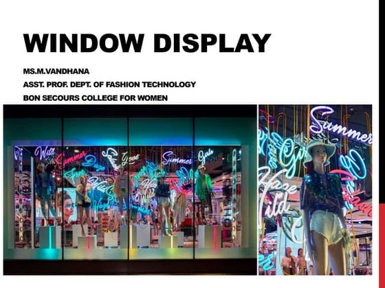 Window displays types of displays | PDF
