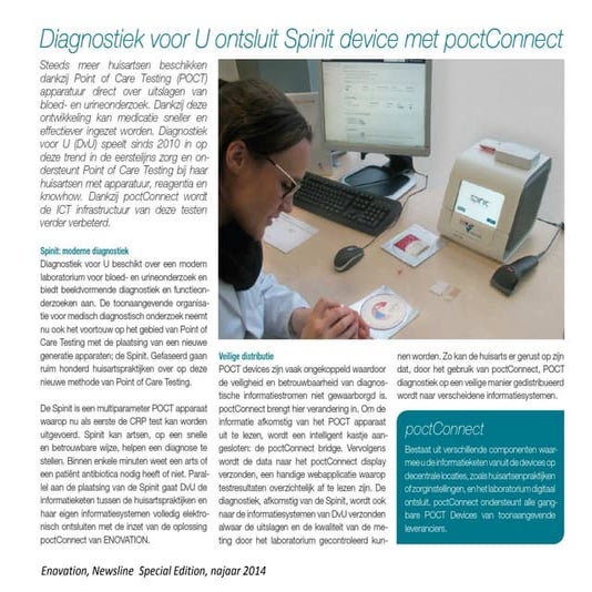 Diagnostiek voor u ontsluit spinit device met poct connect | PDF ...