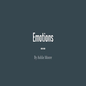 Emotions | PPTX