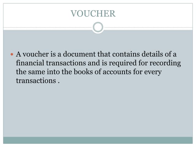 Solution for voucher entry problem | DOC