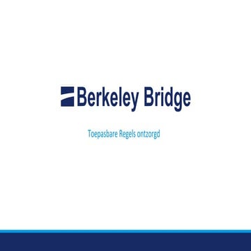 Presentatie Berkeley Bridge | PDF | Law