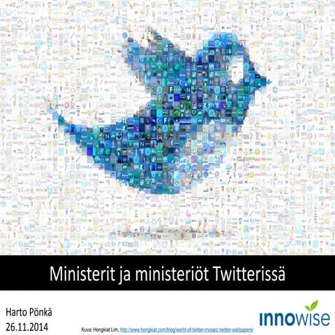Ministerit ja ministeriöt Twitterissä | PPT