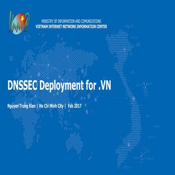 DNSSEC Deployment for .VN and share information of DNSSEC's plan in ...