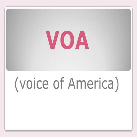 Voa | PPT