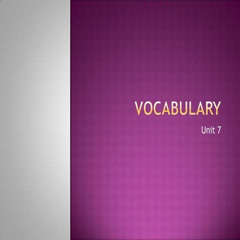Voc 7 flashcards | PPTX