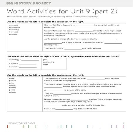 9.2 Vocabulary: Part 2 | PDF