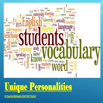 Vocab ppt by sasmita mohapatra(soft skill trainer) | PDF