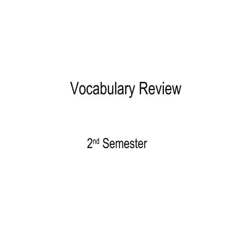 vocab review | PPT