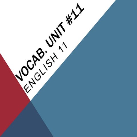 Vocab 11 review | PPT