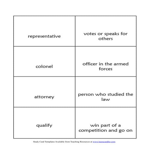 Vocab cards when esther morris headed west | DOC