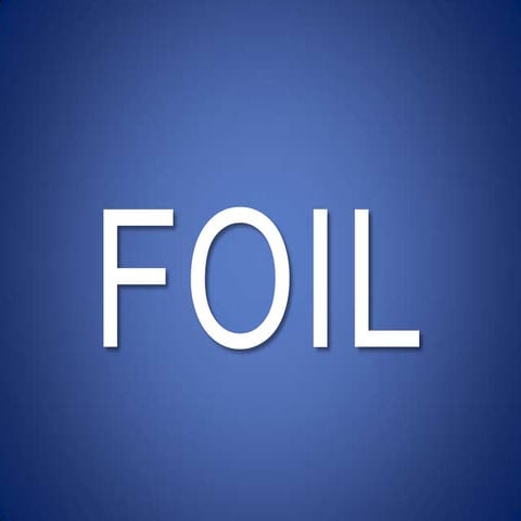 CHARACTER FOIL | PPT