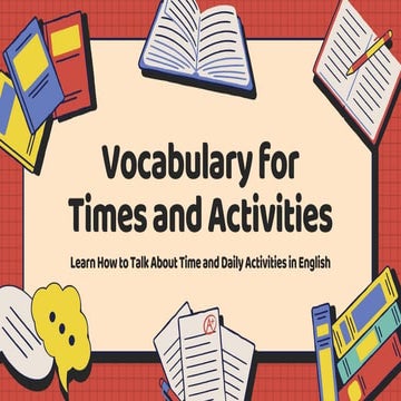 times and activities example ppt to learn activities | PDF