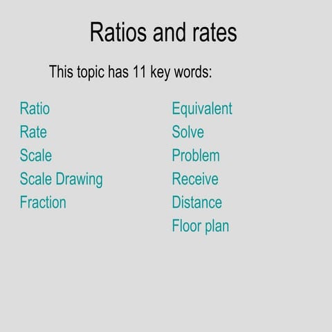 Vocab maths 8_ratios_and_rates | PPT